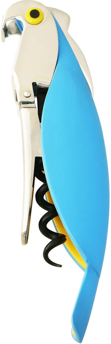 Alessi Parrot Kurkentrekker - Blauw | Profilec.be